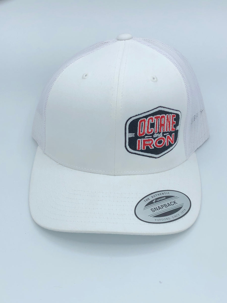 White Snapback Baseball Cap – Octane and Iron